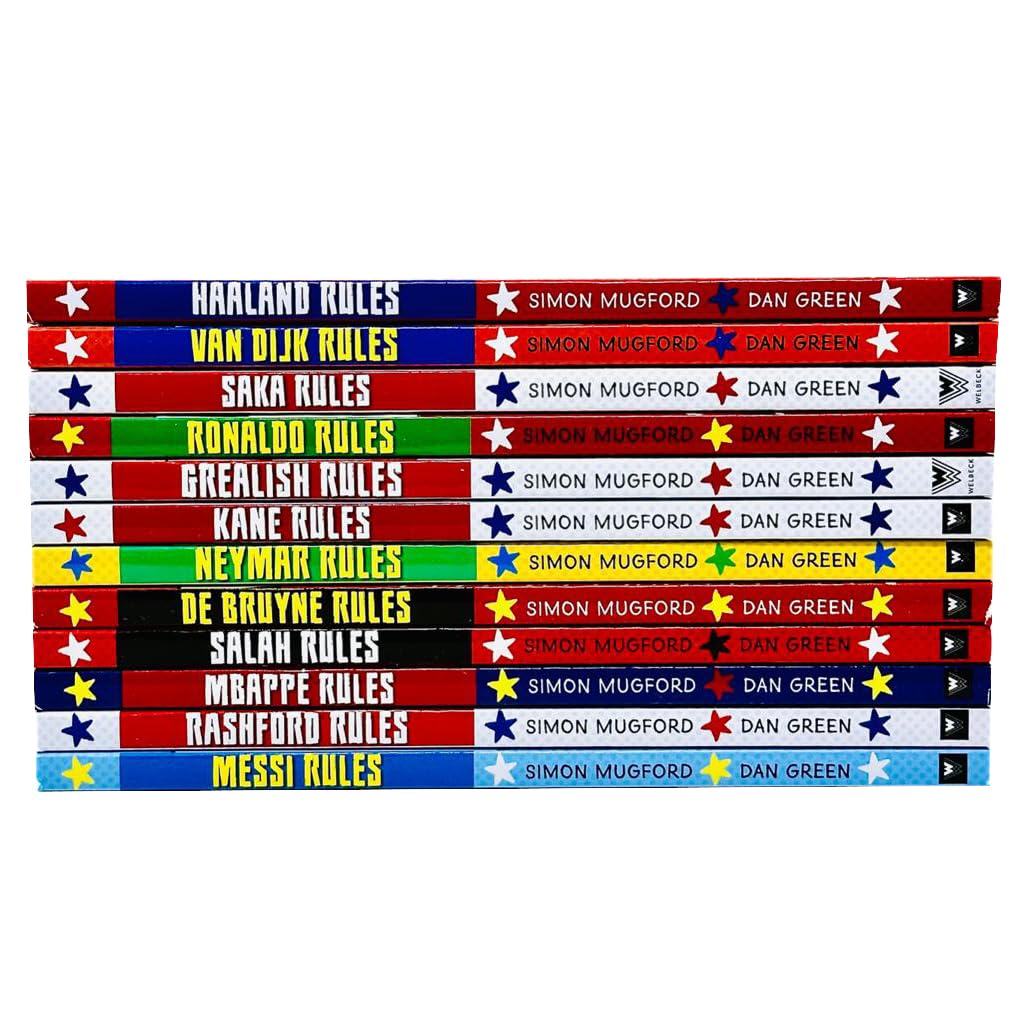 Football Superstars 12 Books Collection Rules Mega Pack Set By Simon ...