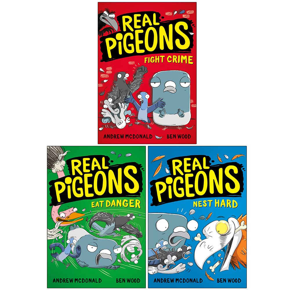 Real Pigeons series 3 Books Collection Set By Andrew McDonald (Real Pi ...